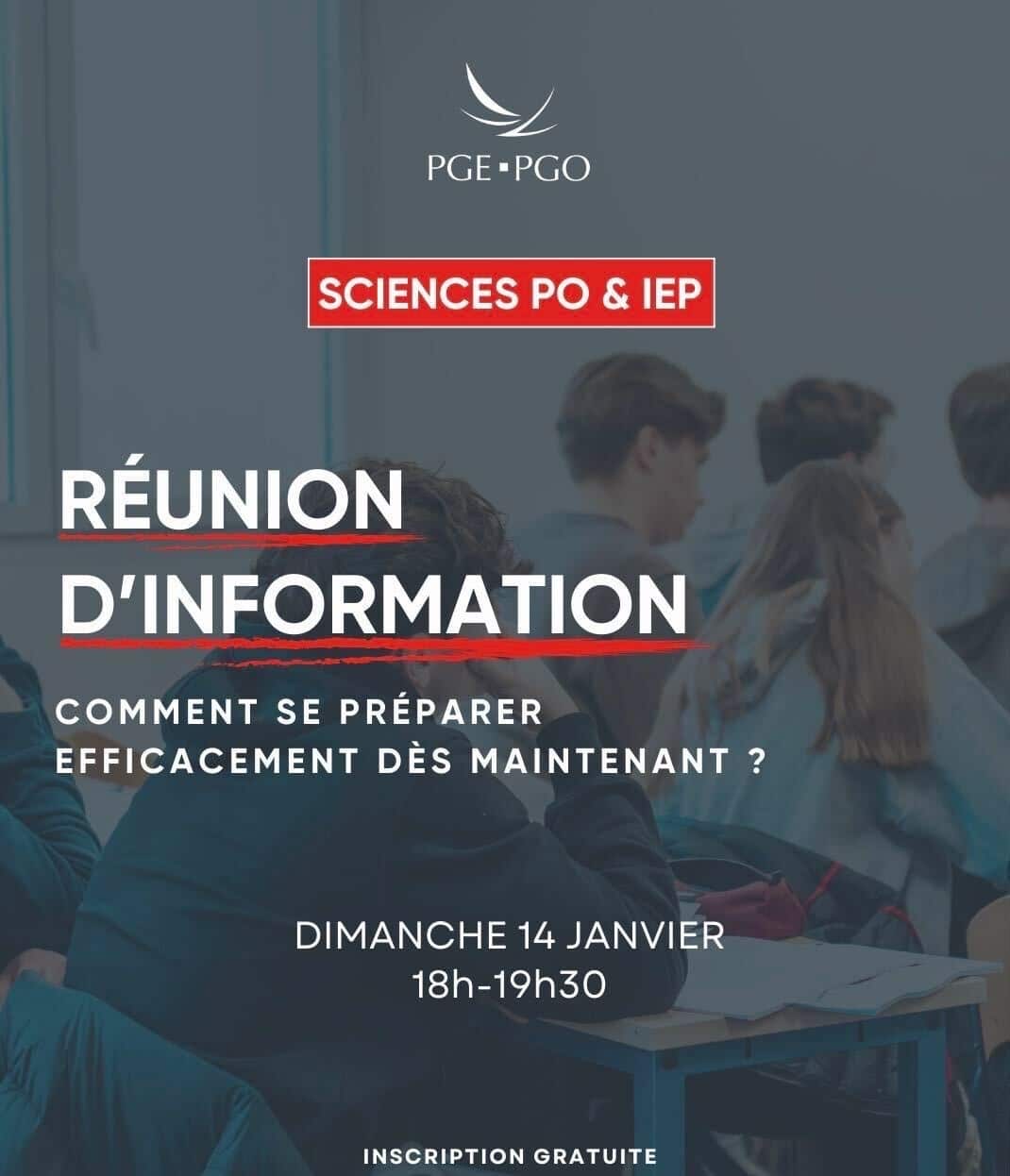 Réunion d'information Sciences Po & IEP - PGE-PGO